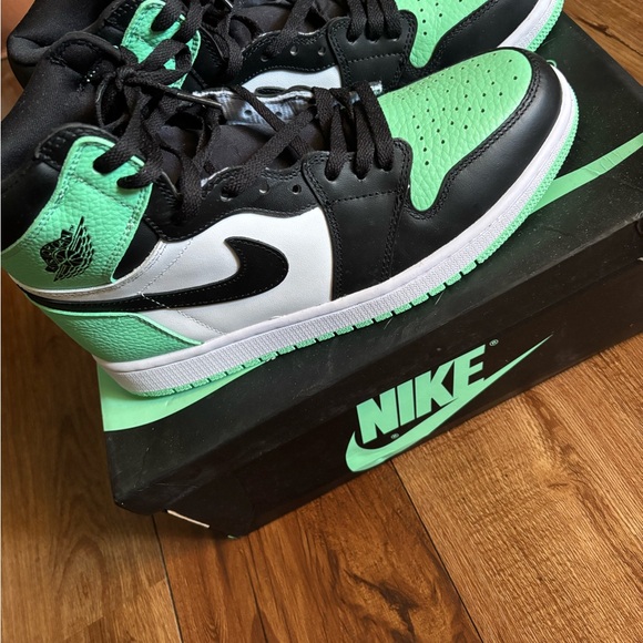Nike | Shoes | Nike Air Jordan High Og Black White Mint | Poshmark